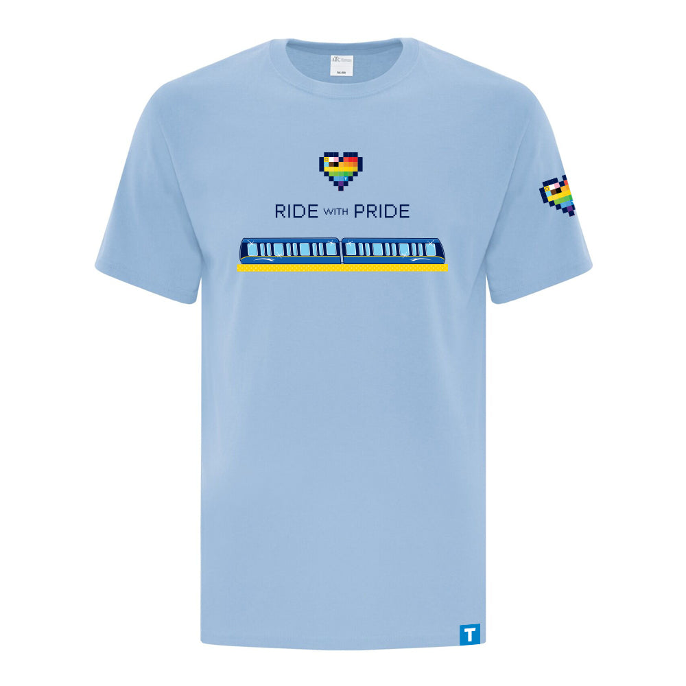 Ride with Pride SkyTrain T-Shirt – TransLinkStore.ca